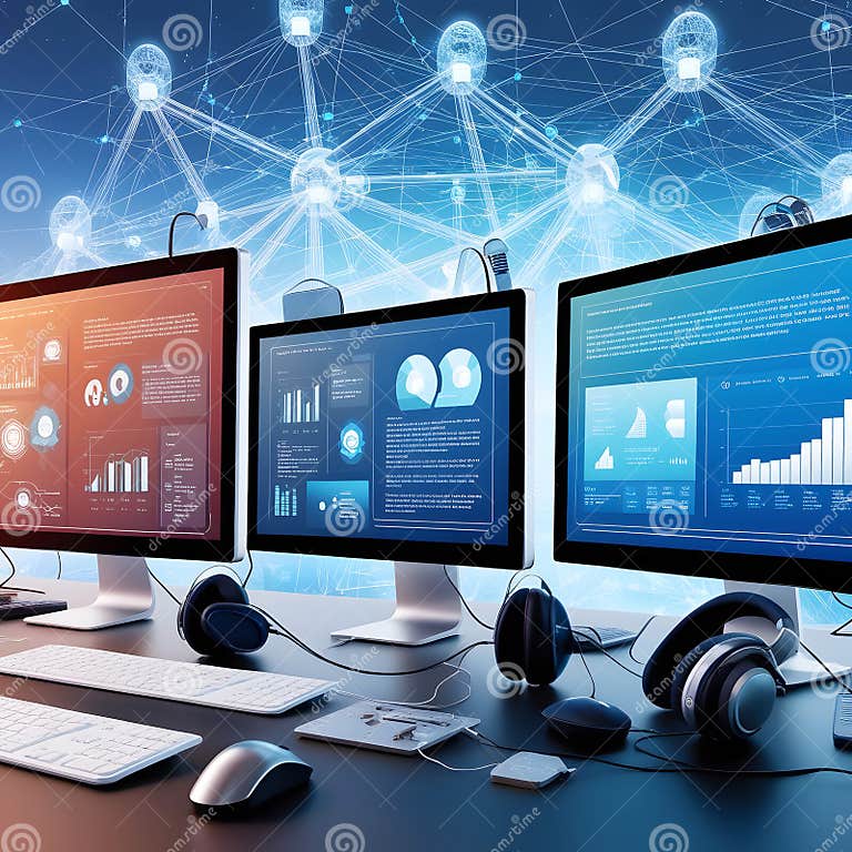 Computer Technology Visualizations of Data & Network Infrastructure ...
