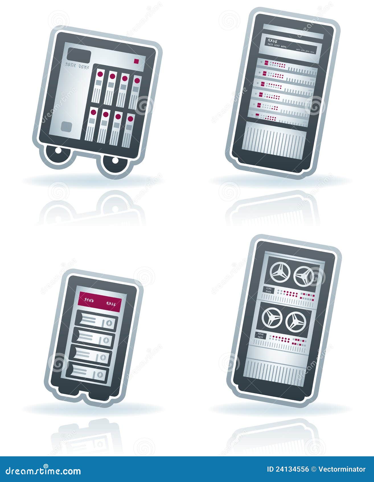 Computer-Teile vektor abbildung. Illustration von symbol - 24134556