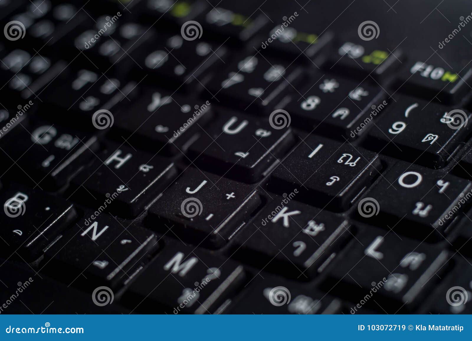 Computer Thai Keyboard, Computer Number, Computer Alphabet Royalty-Free ...
