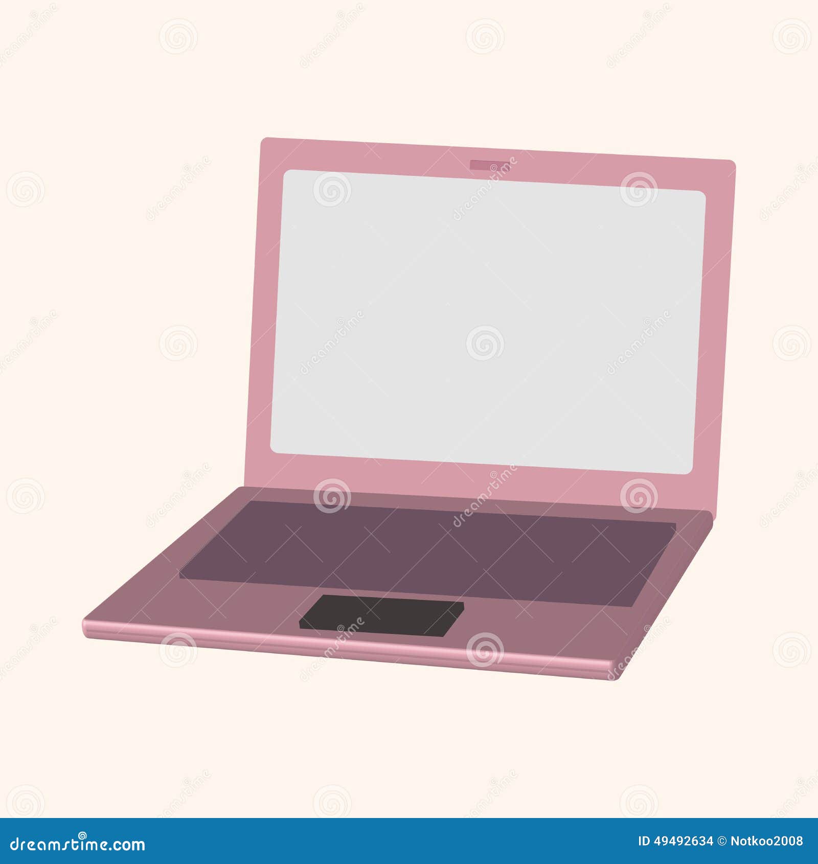 Computer Theme Laptop Elements Vector Stock Vector - Illustration of ...