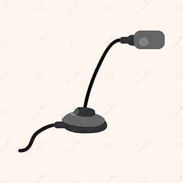 Computer Theme Microphone Elements Vector Stock Vector - Illustration ...