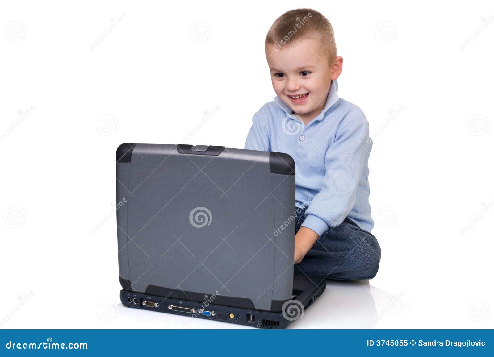 Computer time stock image. Image of offspring, games, elementary - 3745055