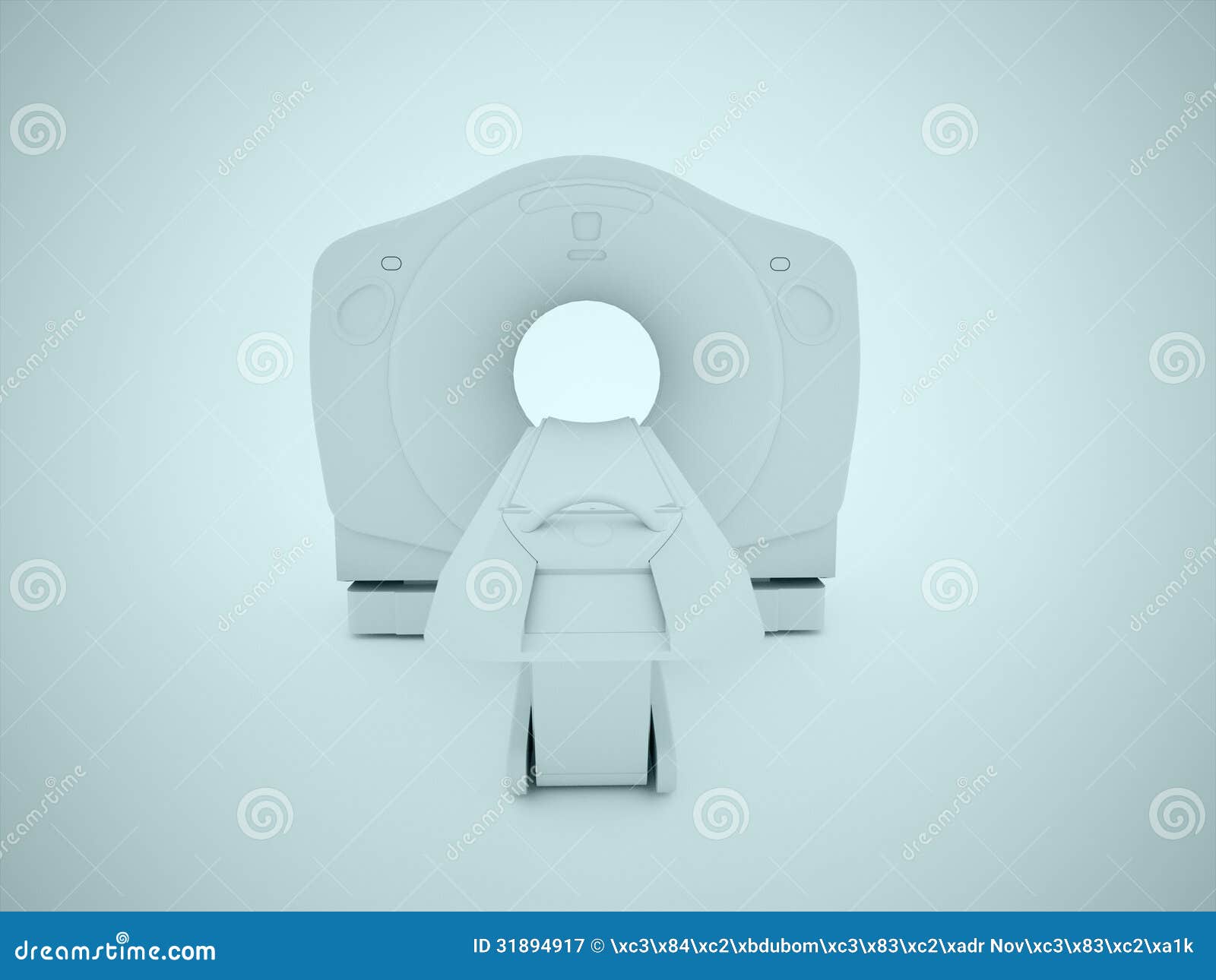 Computer Tomography Rendered Stock Illustration - Illustration of ...