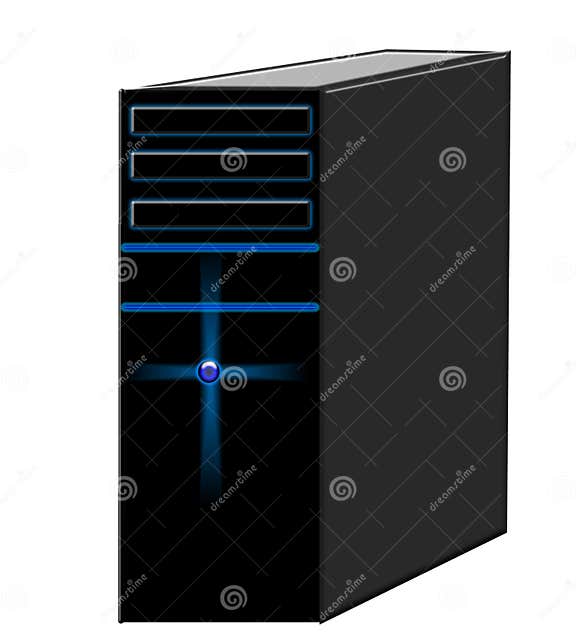 Computer Tower stock illustration. Illustration of electronic - 153798