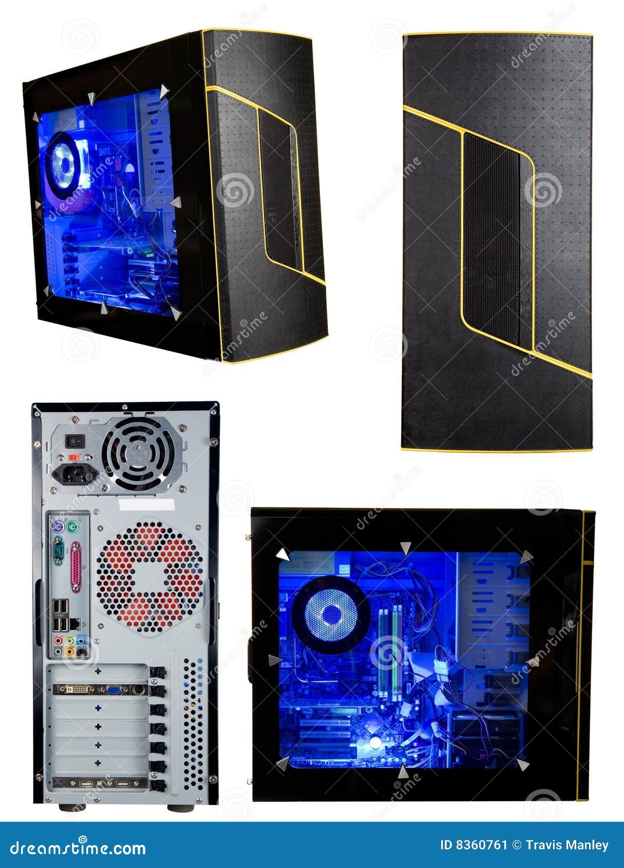 Computer Tower Isolated stock image. Image of hardware - 8360761