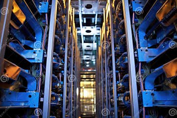 Computer Towers Internal Components with Focus on Cpu Stock Photo ...