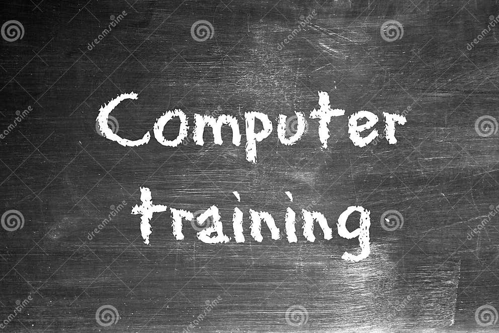 Computer training stock illustration. Illustration of writing - 10865419