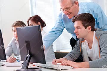 Computer training stock photo. Image of education, hall - 23705568