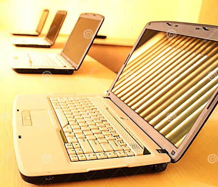 Computer training room stock photo. Image of chairs, desk - 18995642