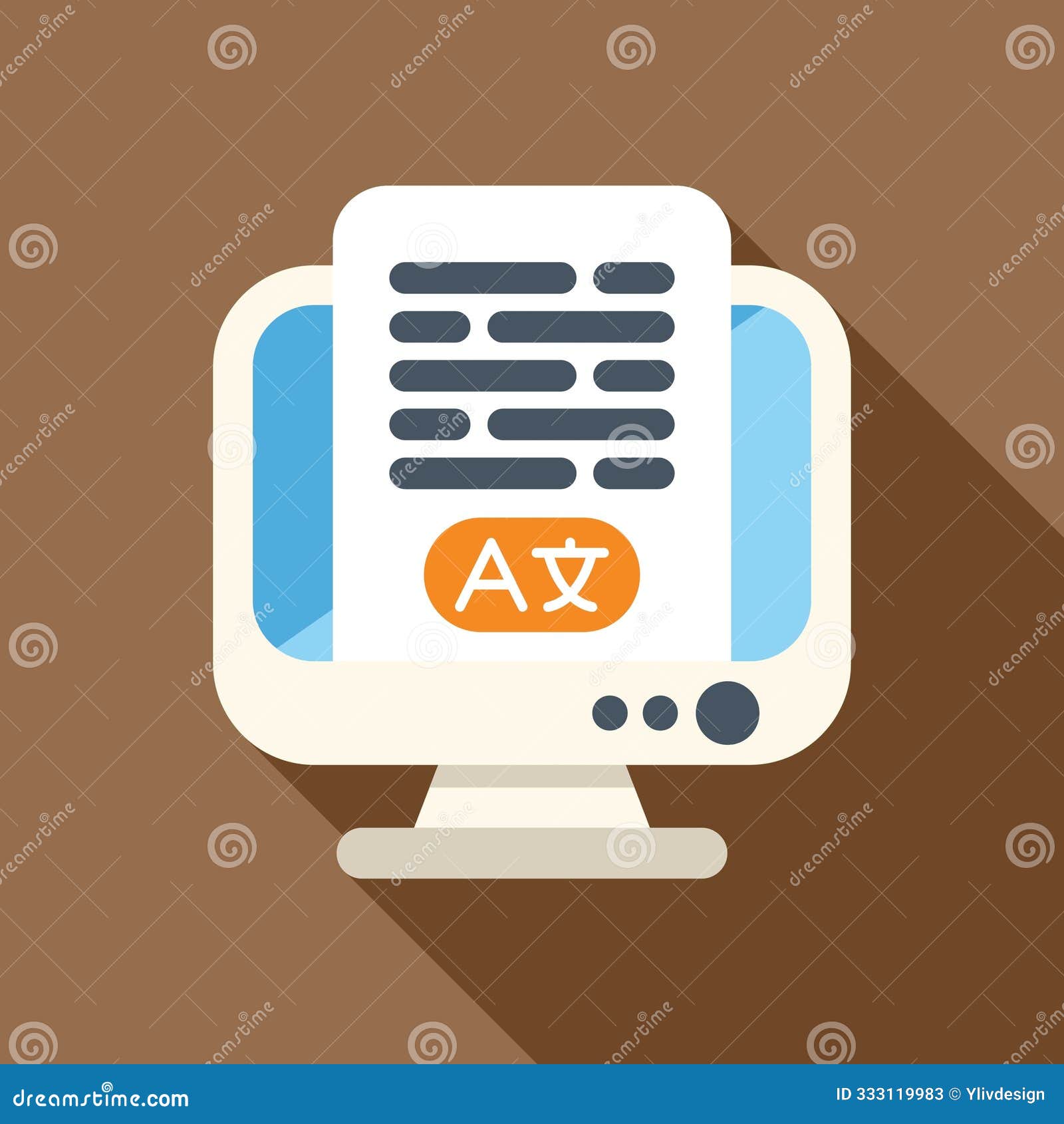 Computer Translating Document Using Online Software for Different ...