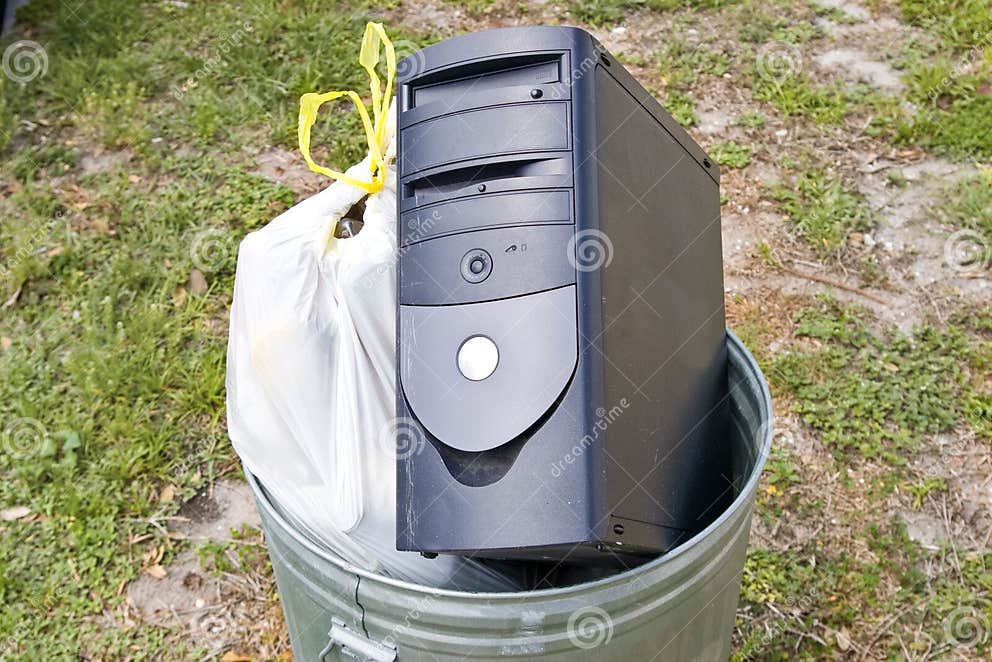 Computer in Trash stock photo. Image of computer, trash - 4812712