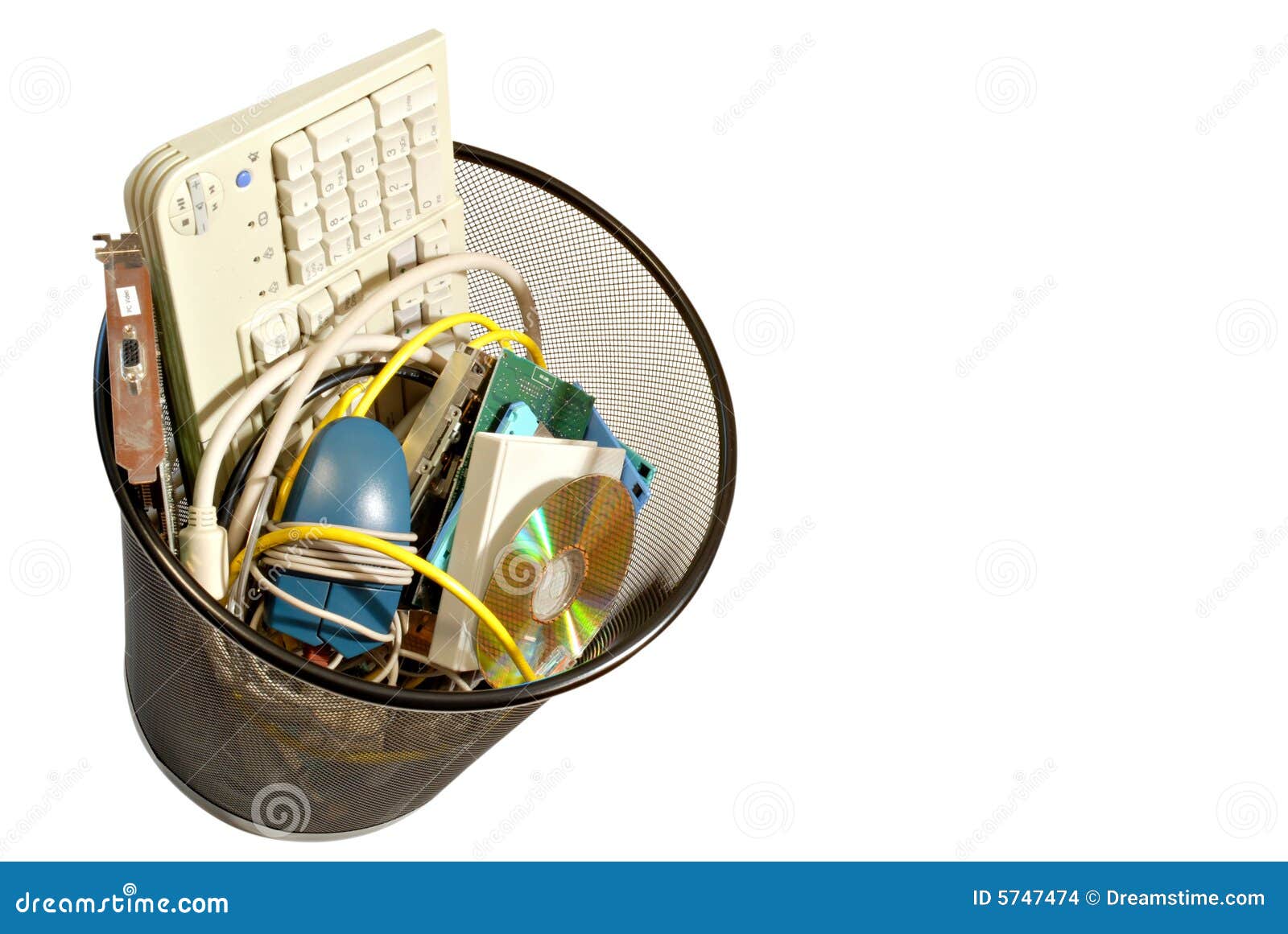 Computer Trash stock photo. Image of broken, antique, keyboard - 5747474