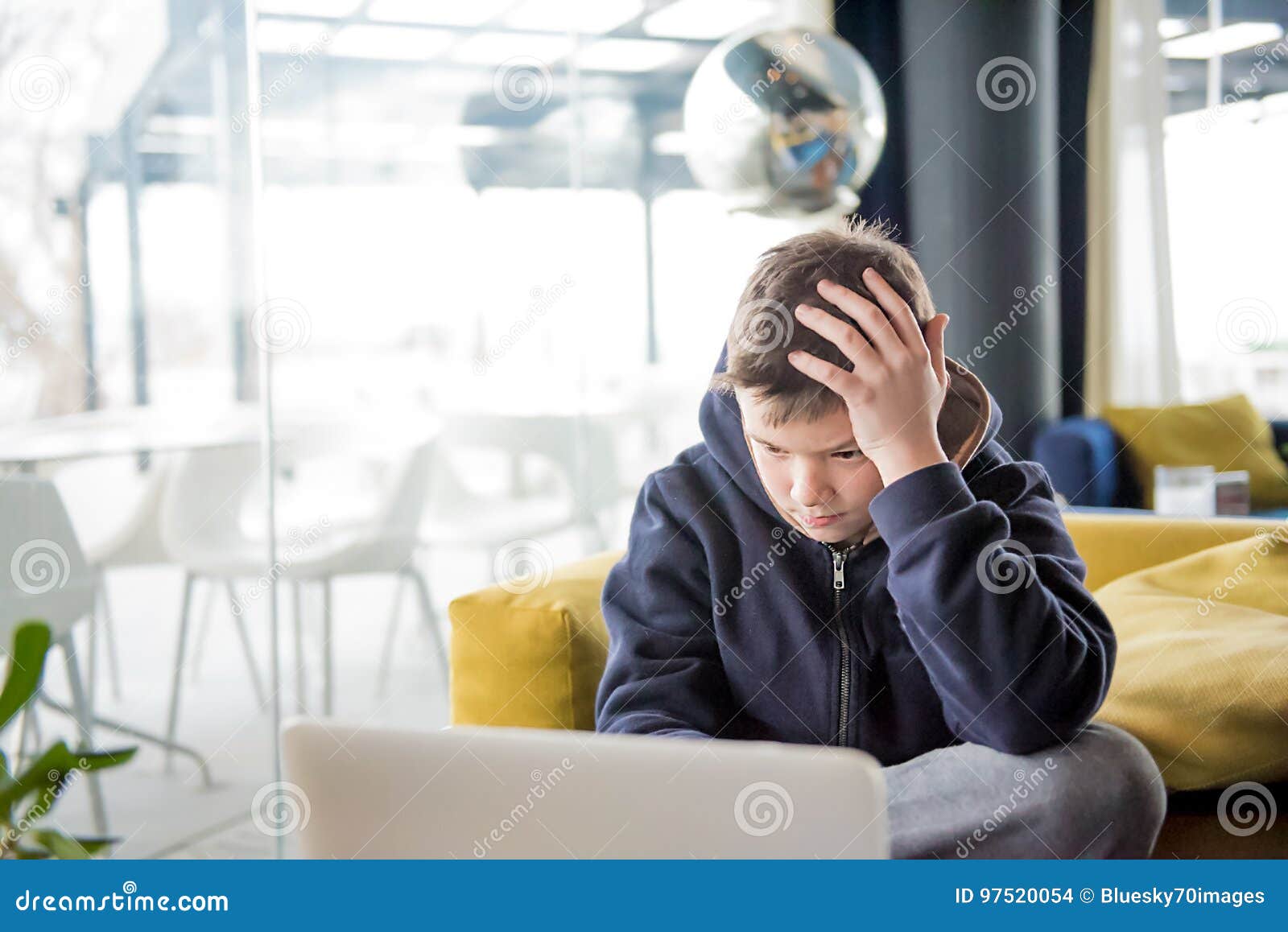 Computer troubles stock photo. Image of computer, feelings - 97520054