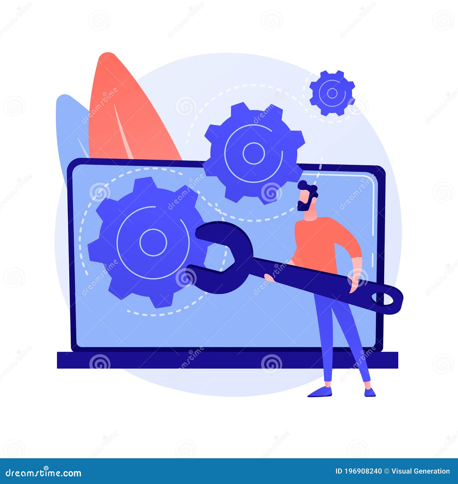 Computer Troubleshooting Abstract Concept Vector Illustration. Stock ... Computer Troubleshooting Abstract Concept Vector Illustration. Stock ...