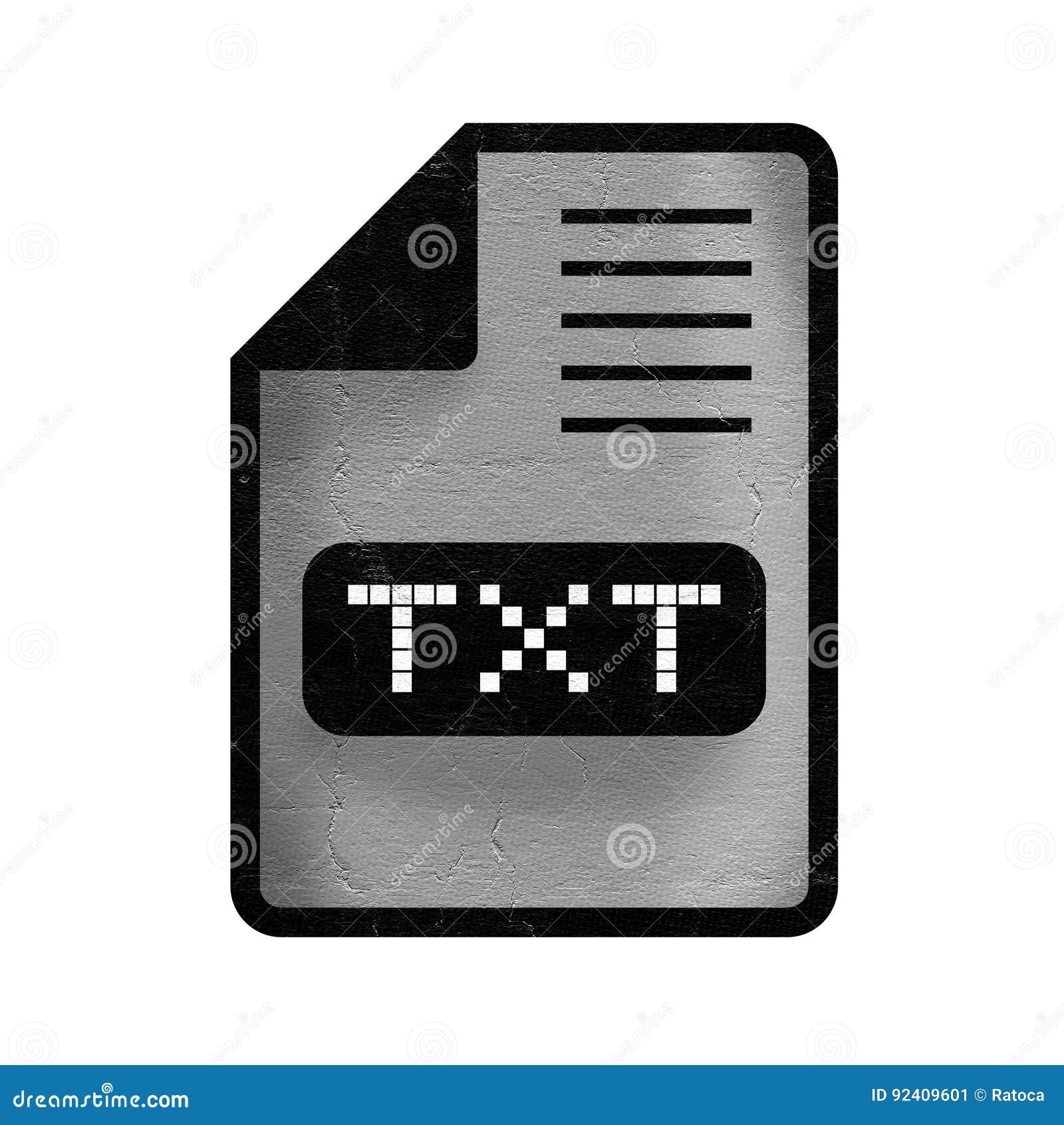 Computer txt file icon stock illustration. Illustration of flat - 92409601