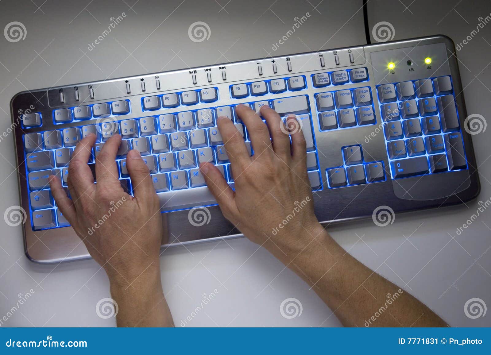 Computer typing 01 stock image. Image of detail, close - 7771831
