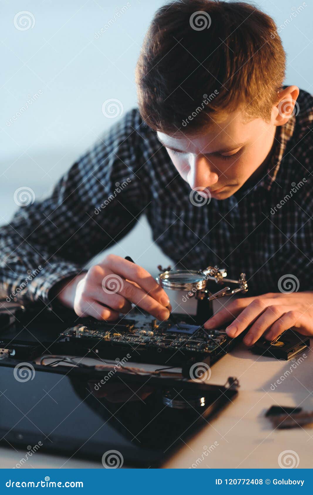 Computer Upgrade Motherboard Technology Engineer Stock Photo - Image of ...