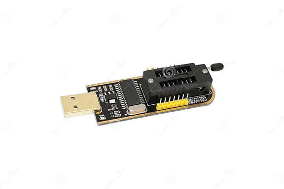 Computer Usb Mini Programmer. Stock Image - Image of background, white ...