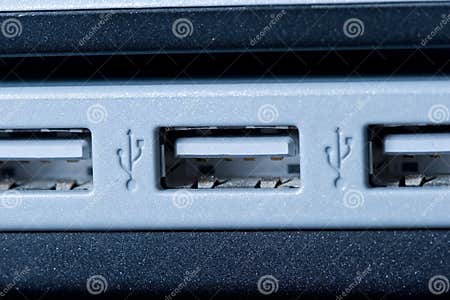 Computer USB Ports stock photo. Image of machine, adapter - 2501792