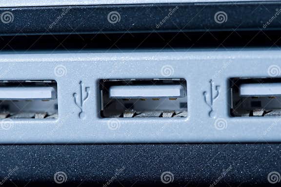 Computer USB Ports stock photo. Image of machine, adapter - 2501792
