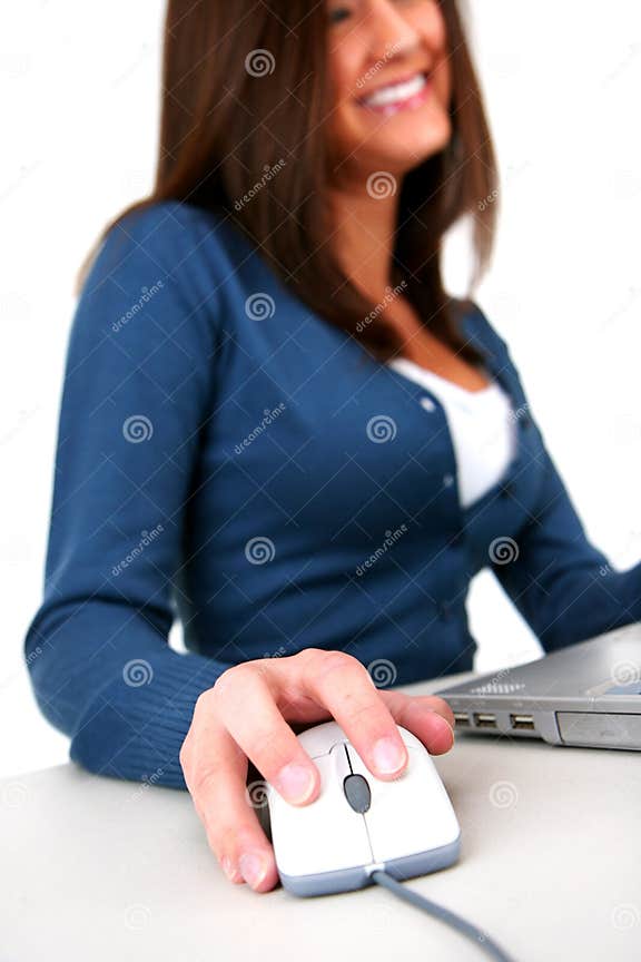 Computer User stock photo. Image of businesswoman, female - 4288802