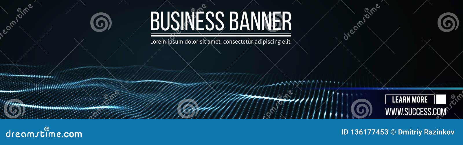 Computer Vector Banner. Business Banner Design EPS 10 Stock Vector ...