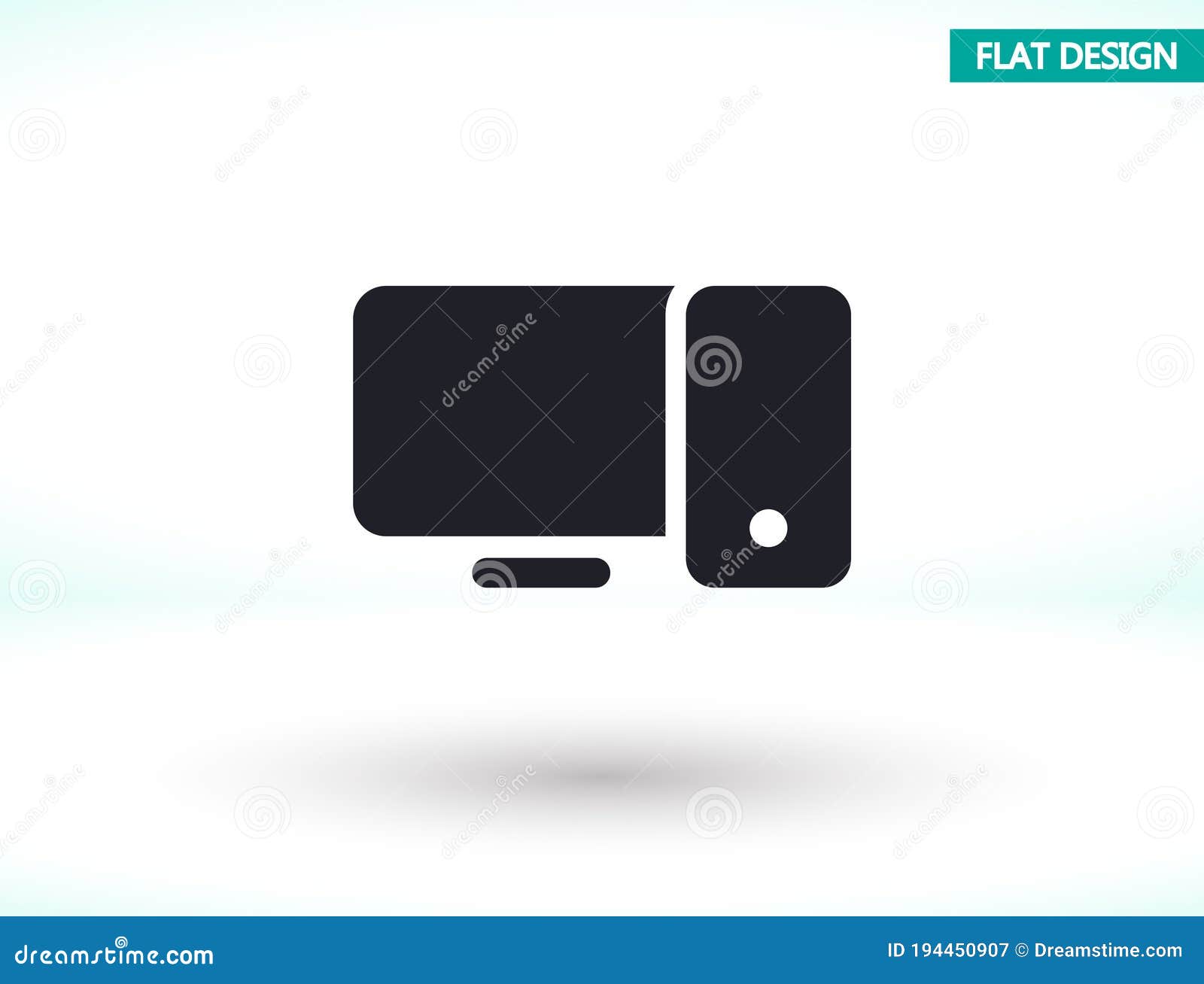 Computer Vector Icon , Lorem Ipsum Flat Design Stock Illustration ...