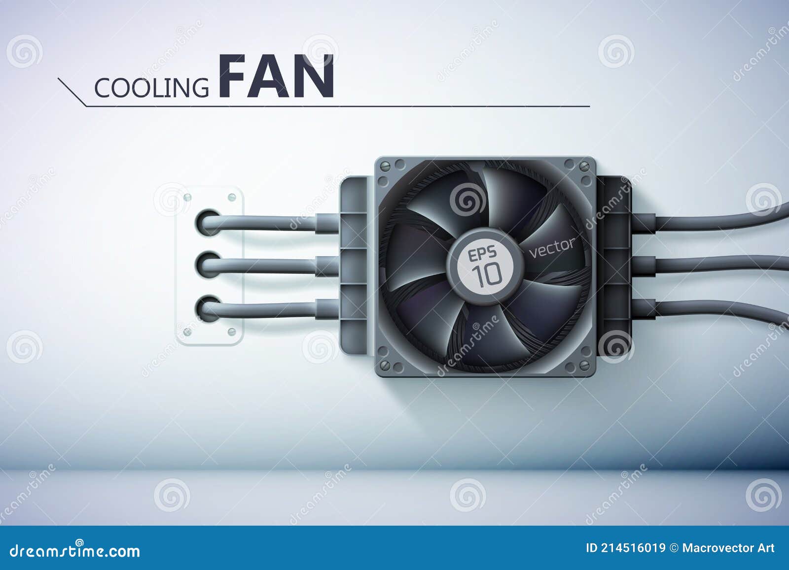 Computer Ventilation System Template Stock Vector - Illustration of ...