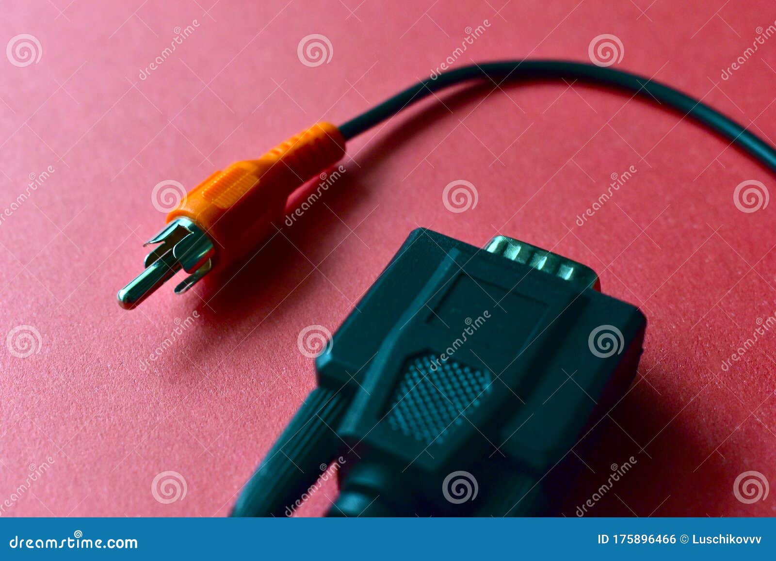 Computer VGA Adapters with a Tulip Connector Stock Photo - Image of ...