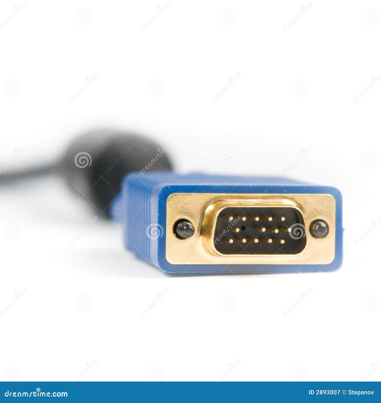 Computer video cable stock image. Image of electrical - 2893007