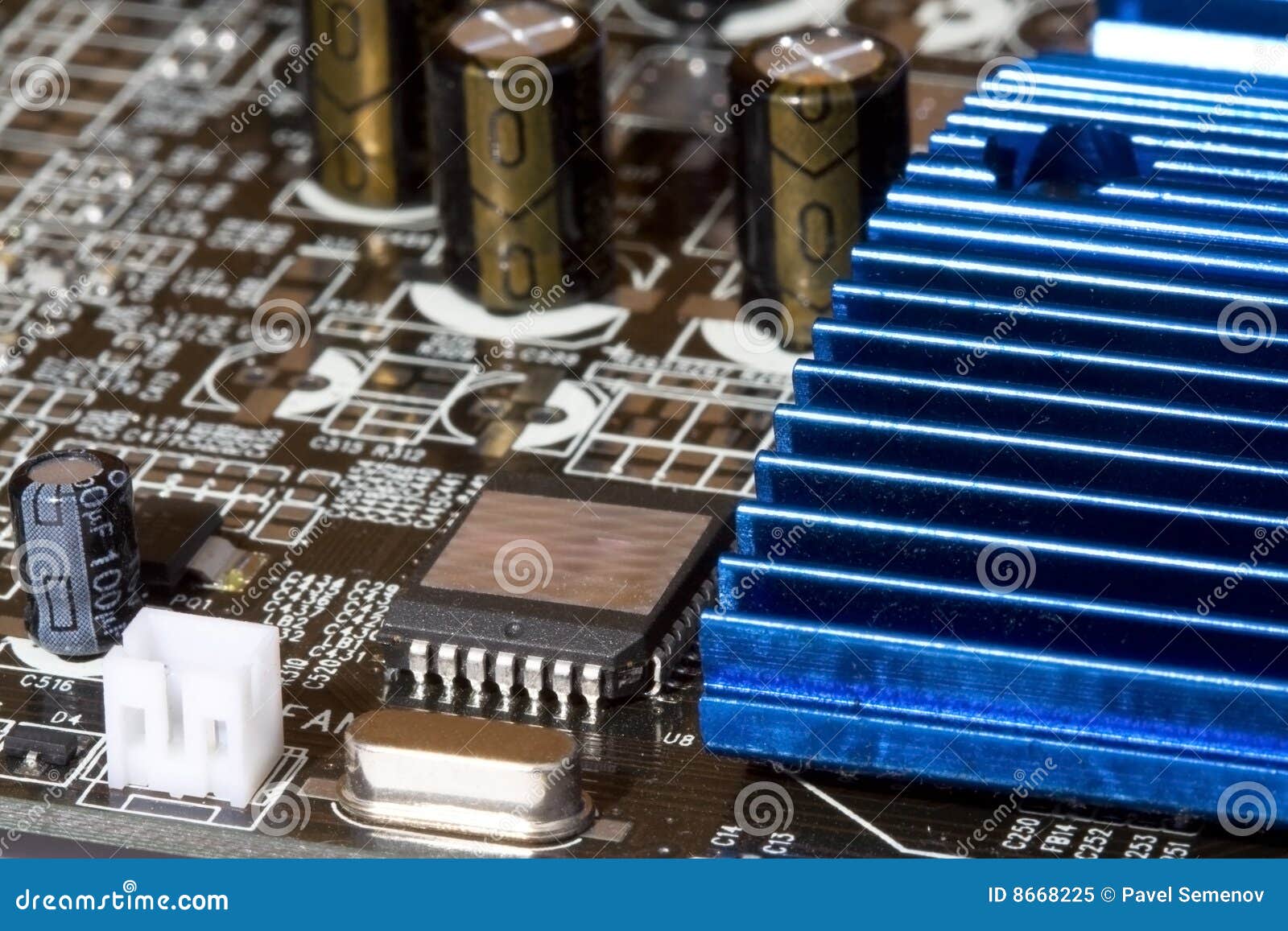 Computer video card stock image. Image of engineering - 8668225