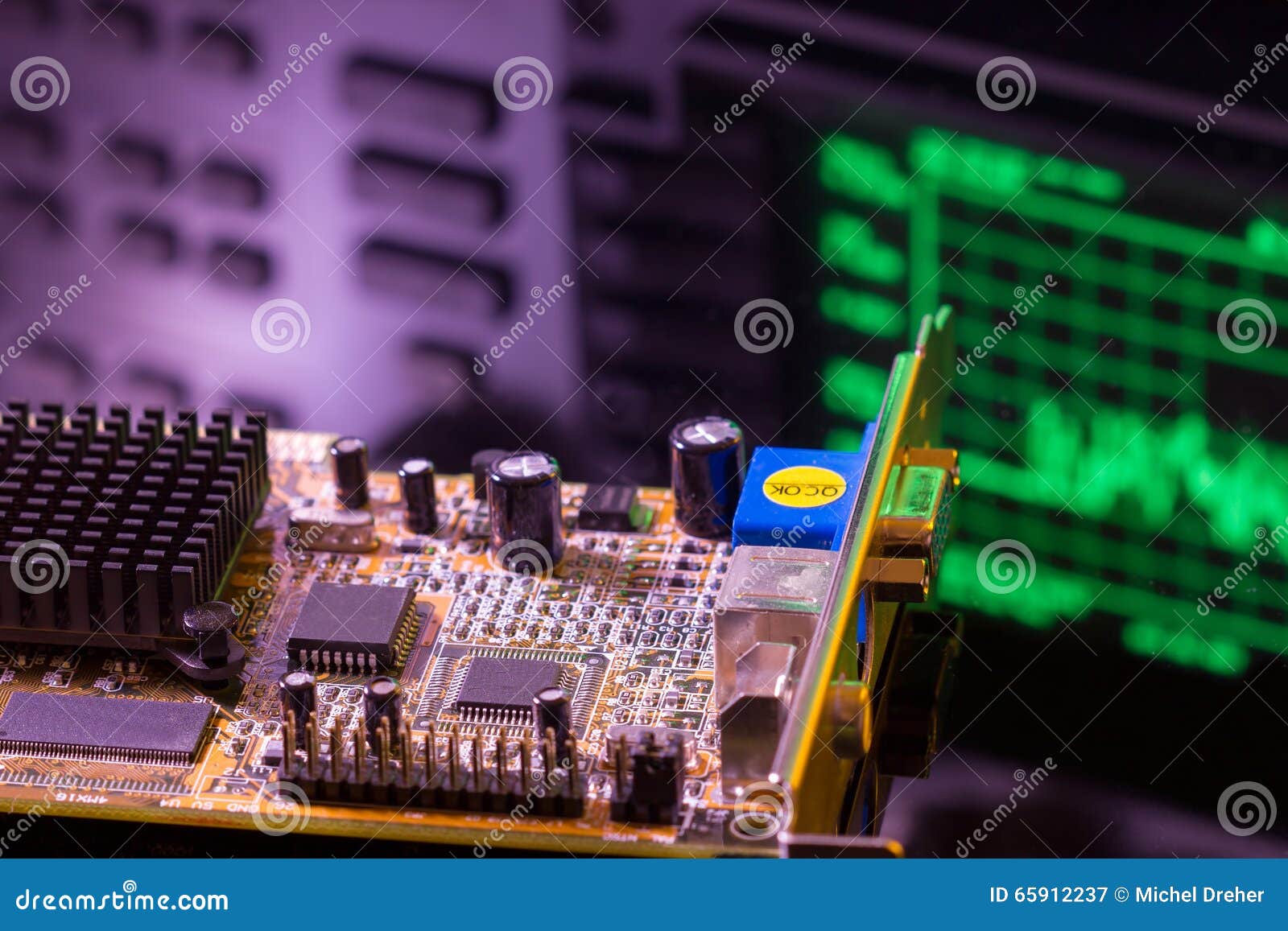 Computer video card stock image. Image of tech, compatibility - 65912237