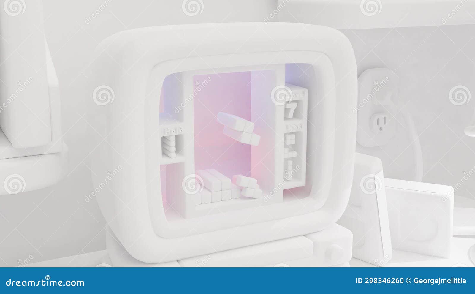 Computer Videogame 3D Loop Animation Stock Footage - Video of playful ...