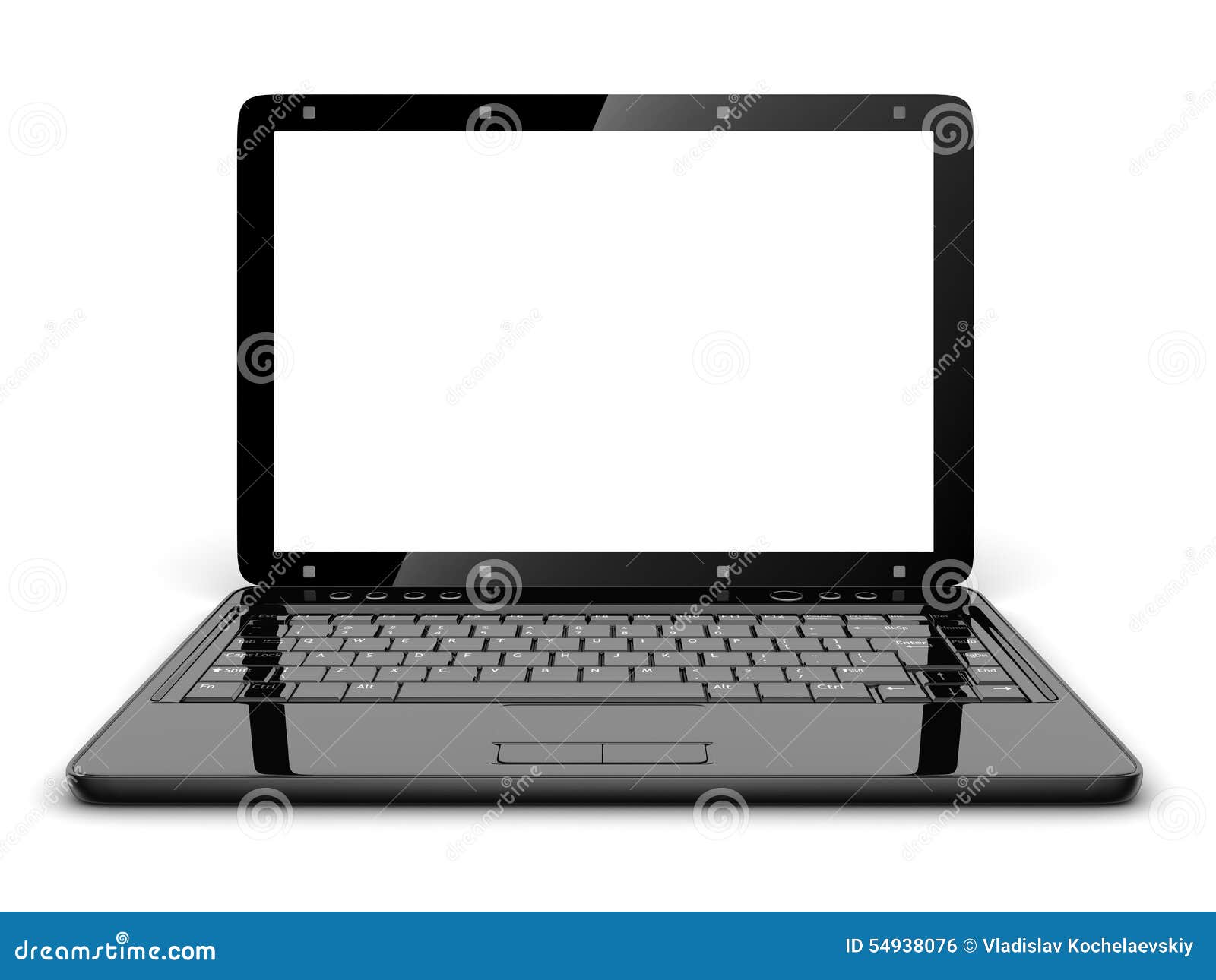 Computer view front stock illustration. Illustration of void - 54938076