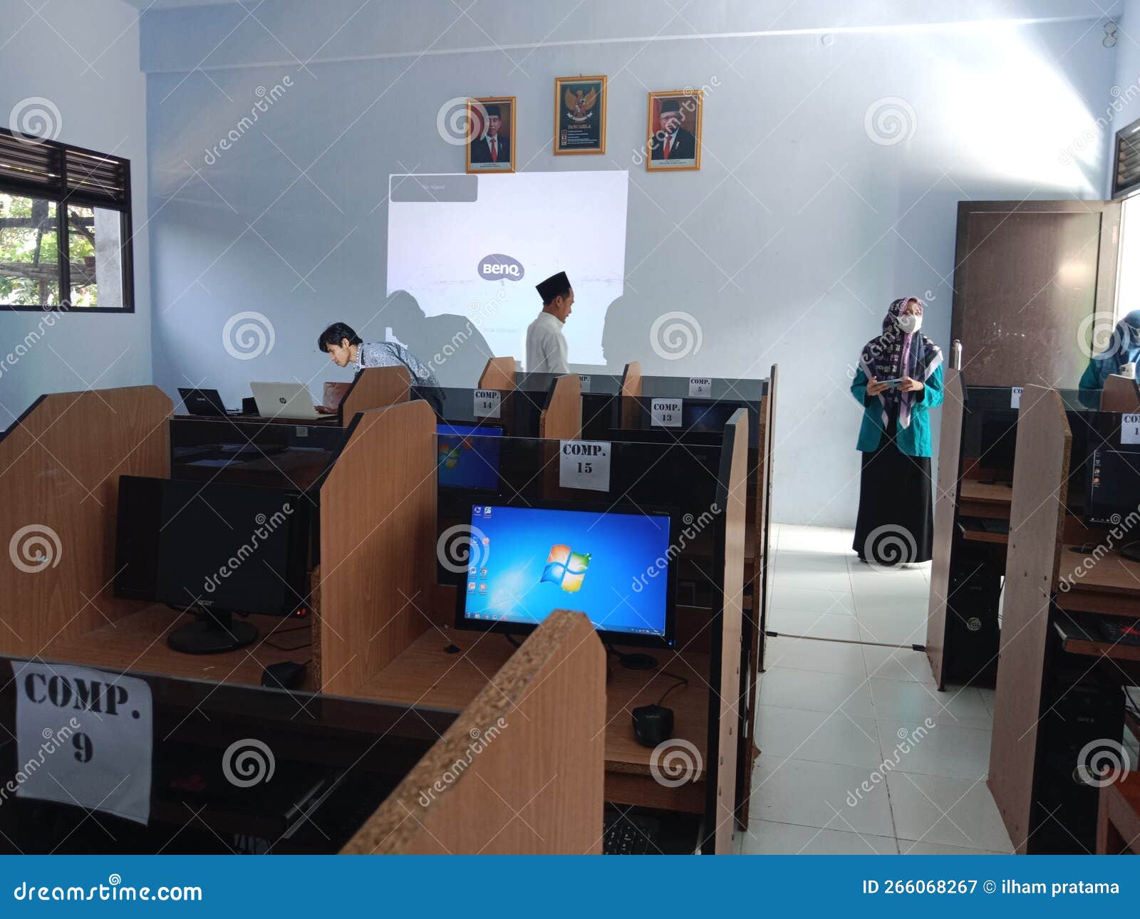 Computer is village editorial photography. Image of office - 266068267