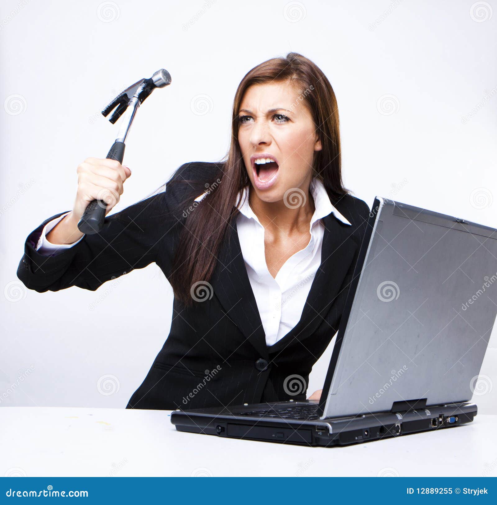 Computer virus stock image. Image of furious, angry, hammer - 12889255
