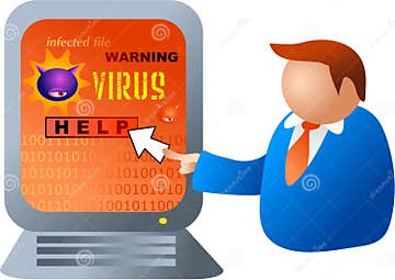 Computer virus stock illustration. Illustration of antivirus - 365443