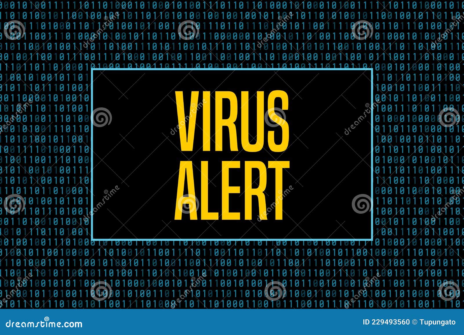 Computer Virus Alert Screen Message Stock Vector - Illustration of ...