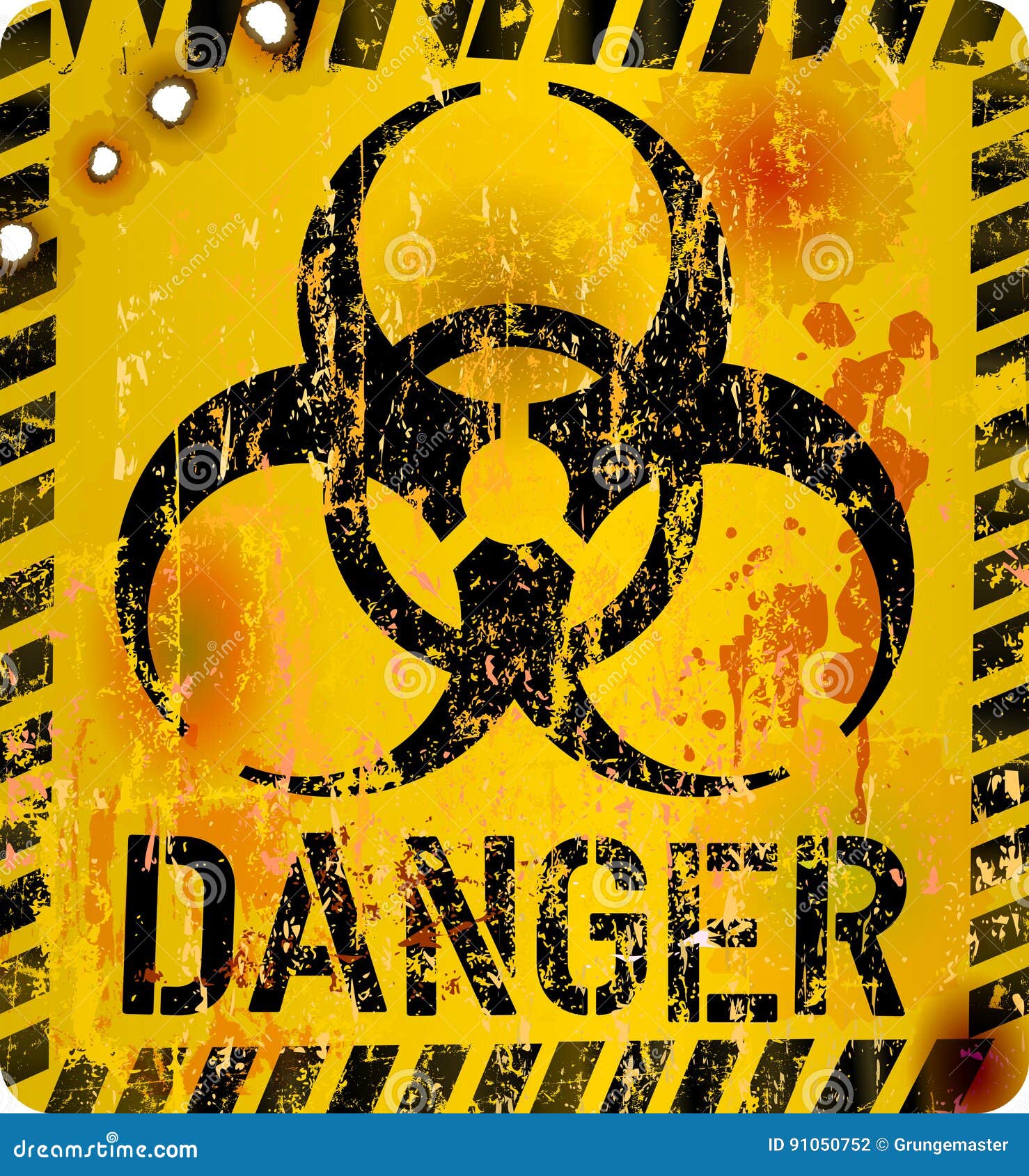 Computer virus alert sign stock vector. Illustration of screen - 91050752