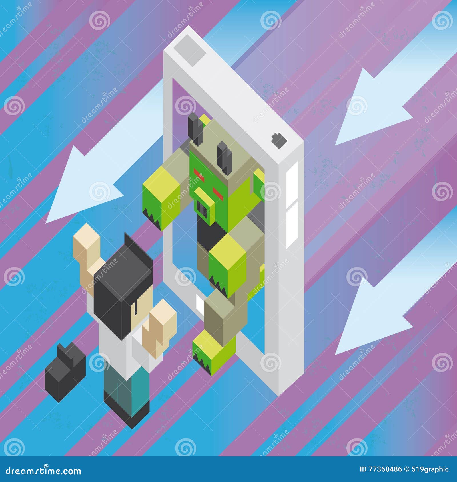 Isometric Old Video Game Style Stock Illustrations – 267 Isometric Old ...