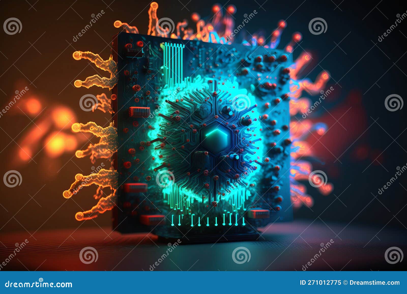 Computer Virus Background. Malware, Ransomware, Spam, Phishing, Hacked ...