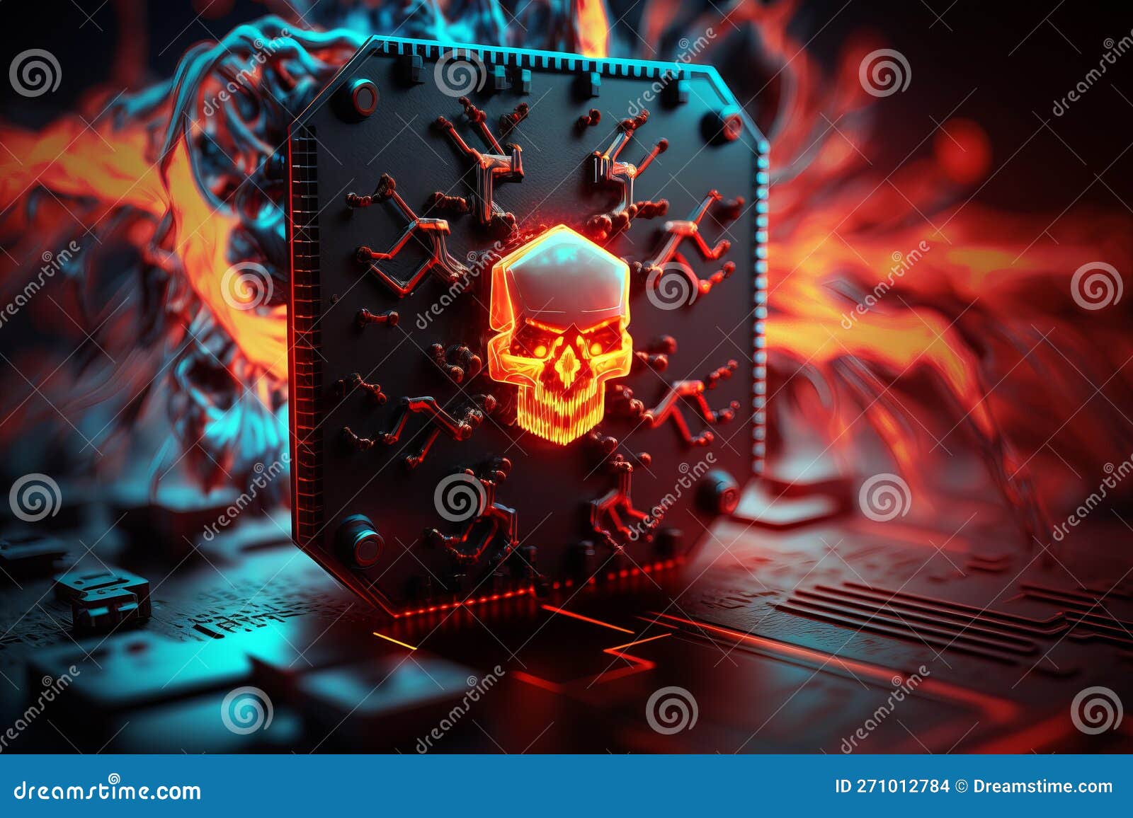 Computer Virus Background. Malware, Ransomware, Spam, Phishing, Hacked ...
