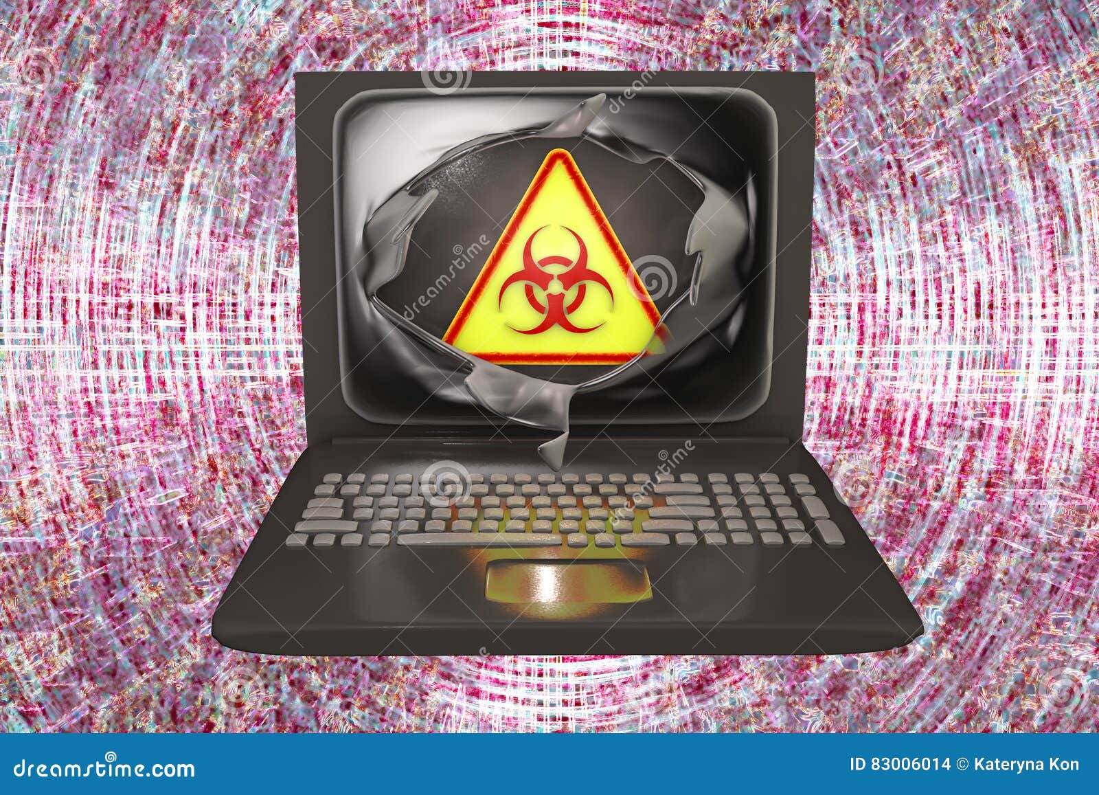 Computer Virus, Conceptual Image Stock Illustration - Illustration of ...