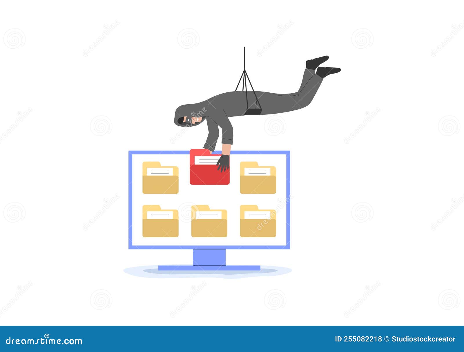 Computer Virus, Cyber Crime and Hacker Attack Concept. Cheater in Face ...