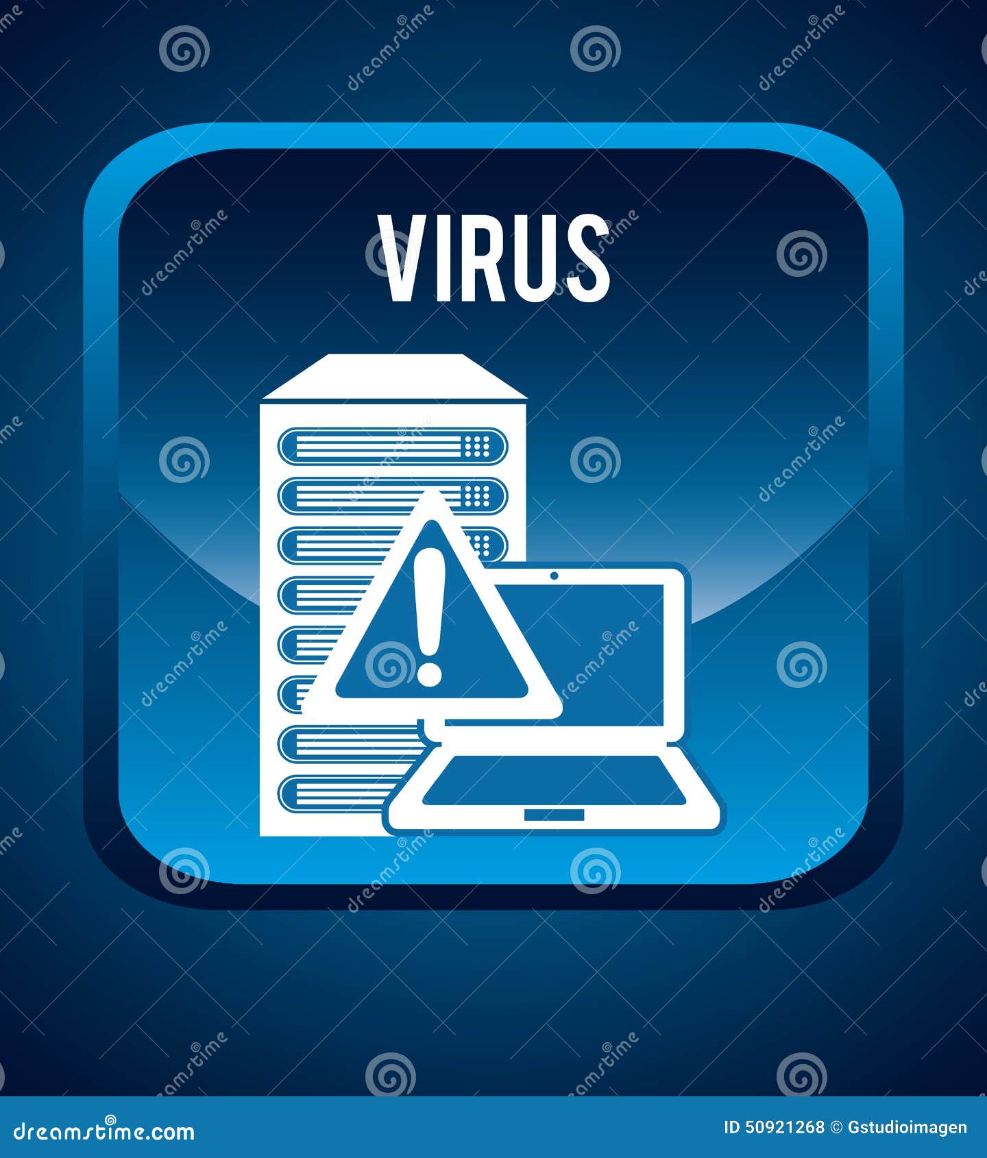Computer virus stock vector. Illustration of alert, concept - 50921268