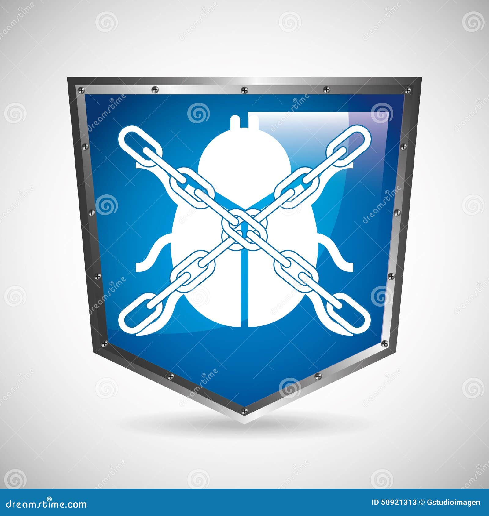 Computer virus stock vector. Illustration of blue, computer - 50921313