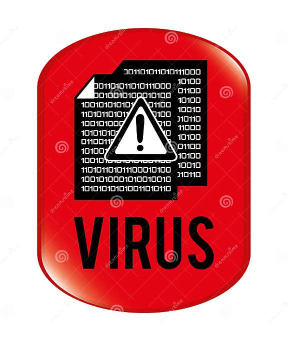 Computer virus stock vector. Illustration of cyber, technology - 50921353