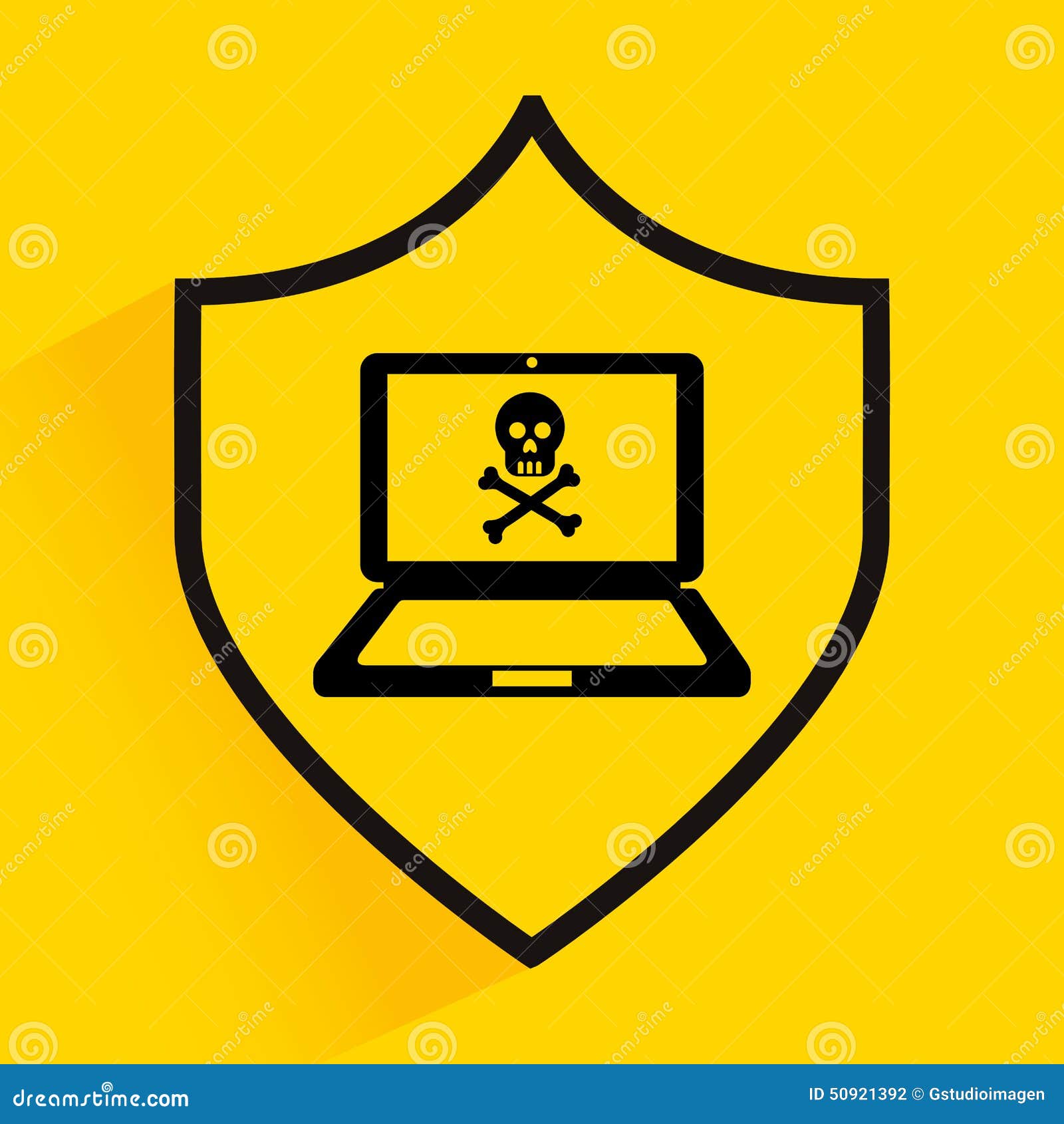 Computer virus stock vector. Illustration of cyber, trojan - 50921392