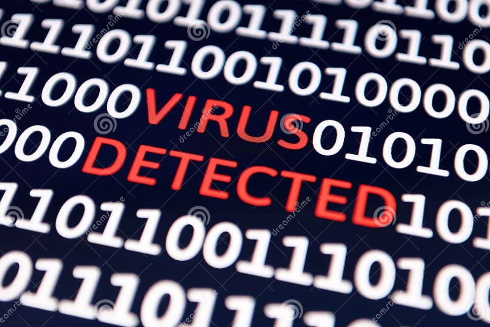 Computer virus detected stock image. Image of internet - 47881535