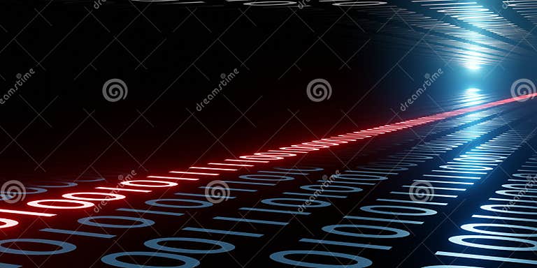 Computer Virus Encryption Digital Binary Data and Secure Data Concept ...